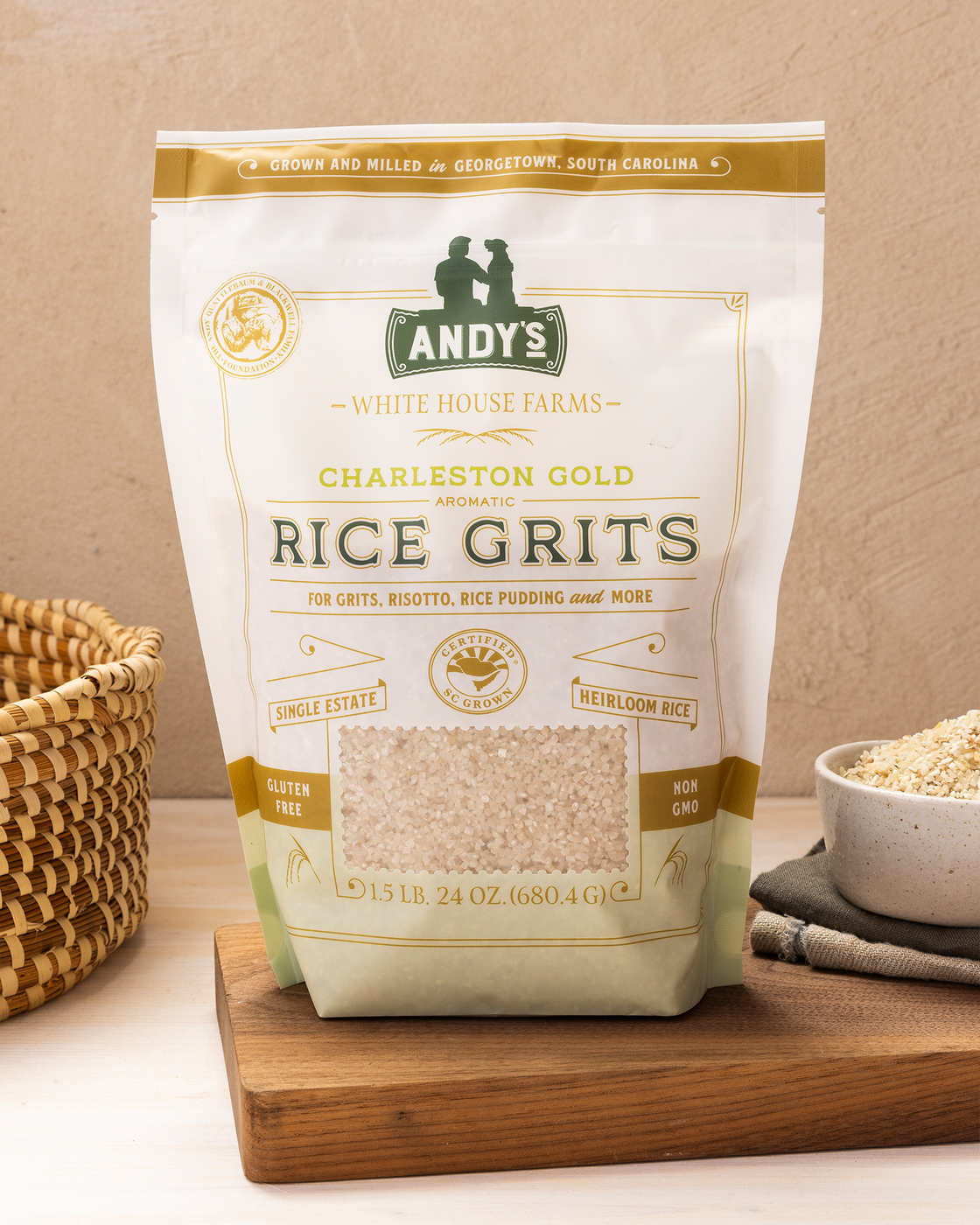 Andy's Charleston Gold Rice Grits– White House Farms